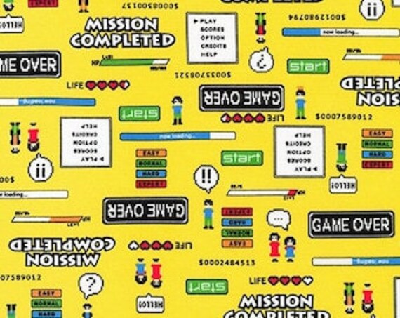 Video Game in Yellow From Musings by Sevenberry for Robert - Etsy