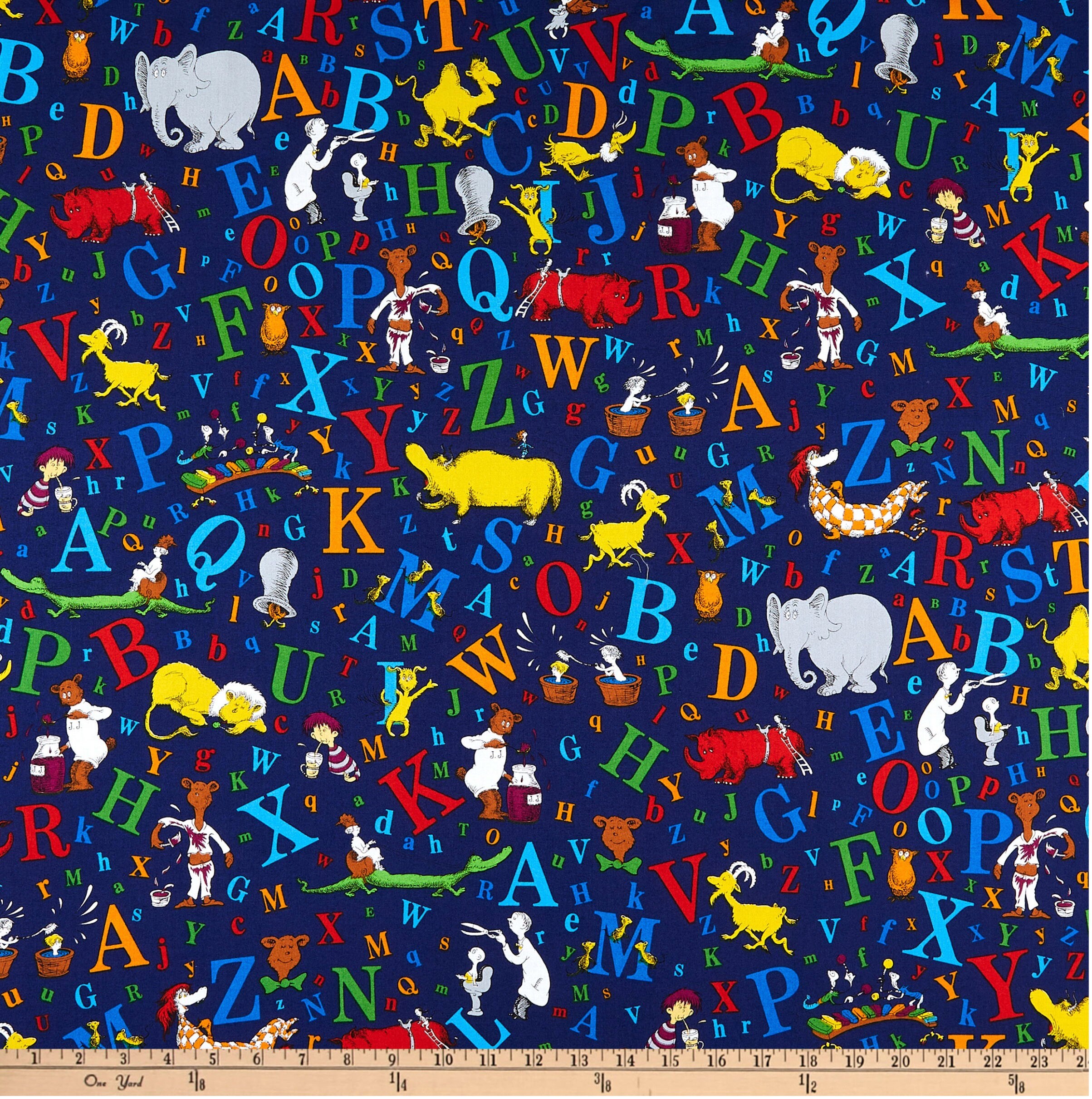 ABC & 123 From the Dr. Seuss Collection for Robert Kaufman - Etsy