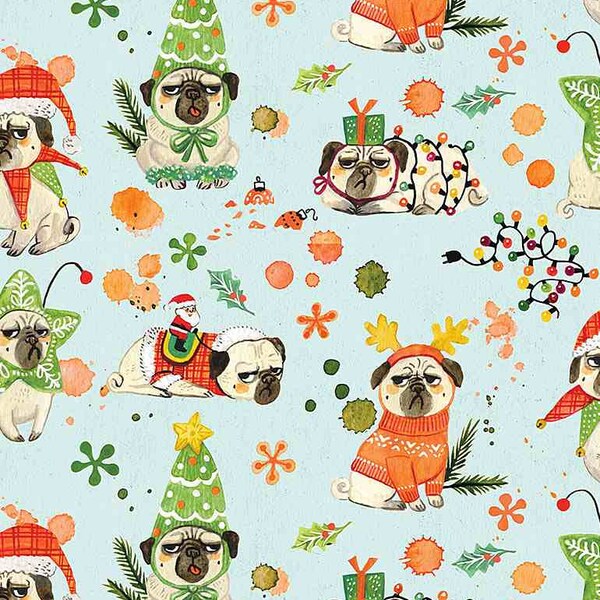 Pug Fabric - Etsy