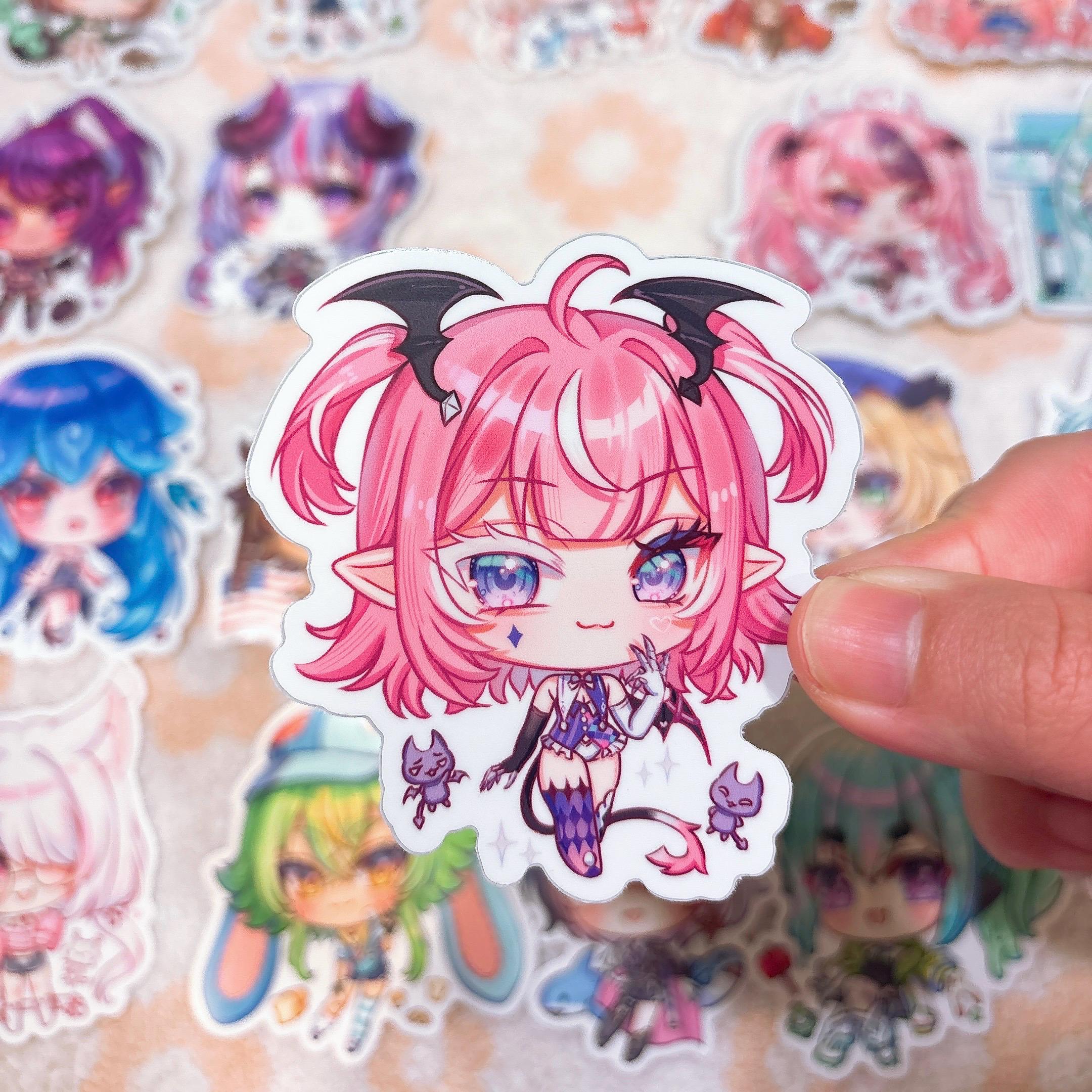 Indie Vtuber Stickers Bao Dokibird Mint Chikafuji Lisa Ironmouse Dooby ...