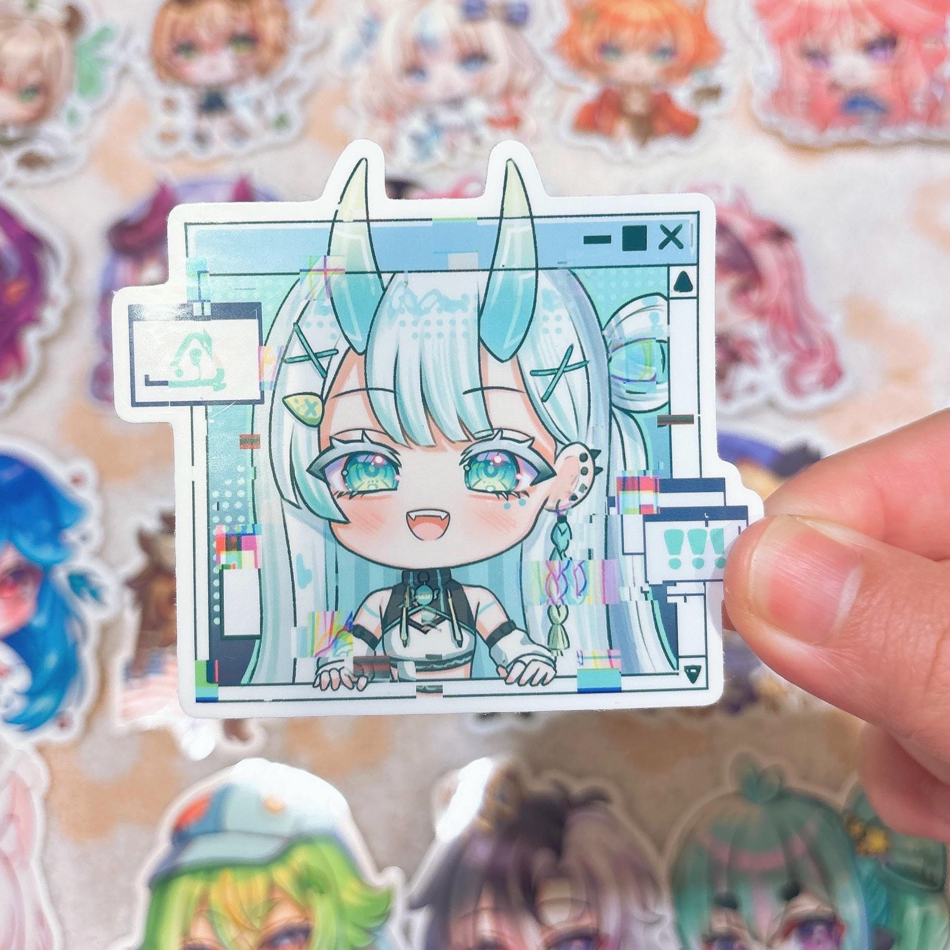 Indie Vtuber Stickers Bao Dokibird Mint Chikafuji Lisa Ironmouse Dooby ...