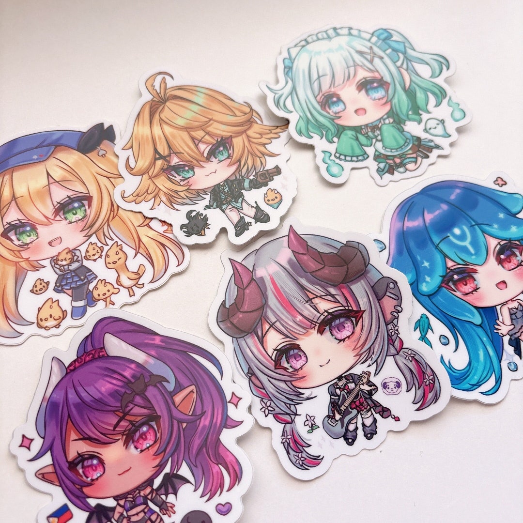Vtuber Stickers Bao Dokibird Mint Lisa Yancha Ironmouse Dooby Nimi - Etsy