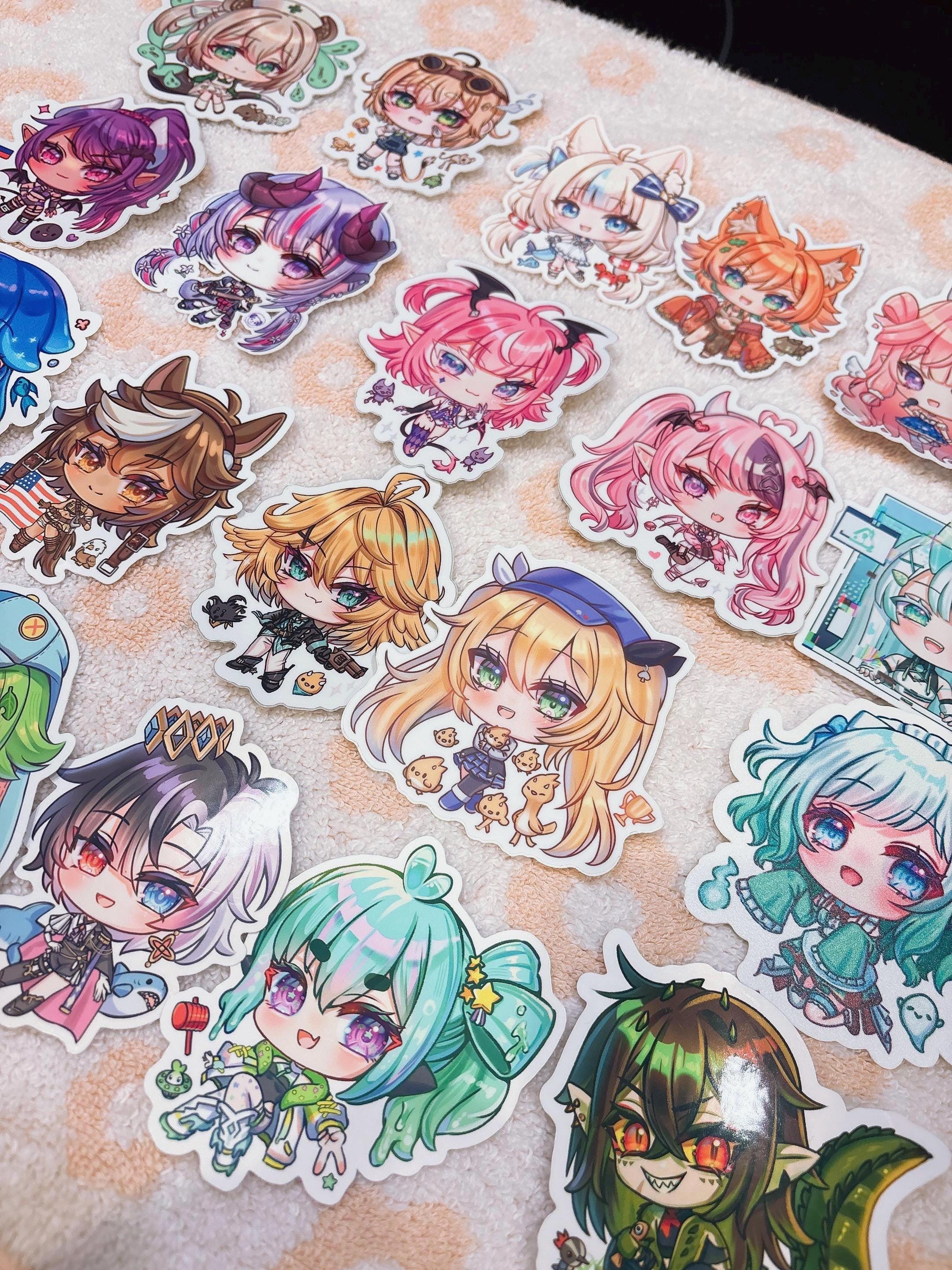 Indie Vtuber Stickers Bao Dokibird Mint Chikafuji Lisa Ironmouse Dooby ...