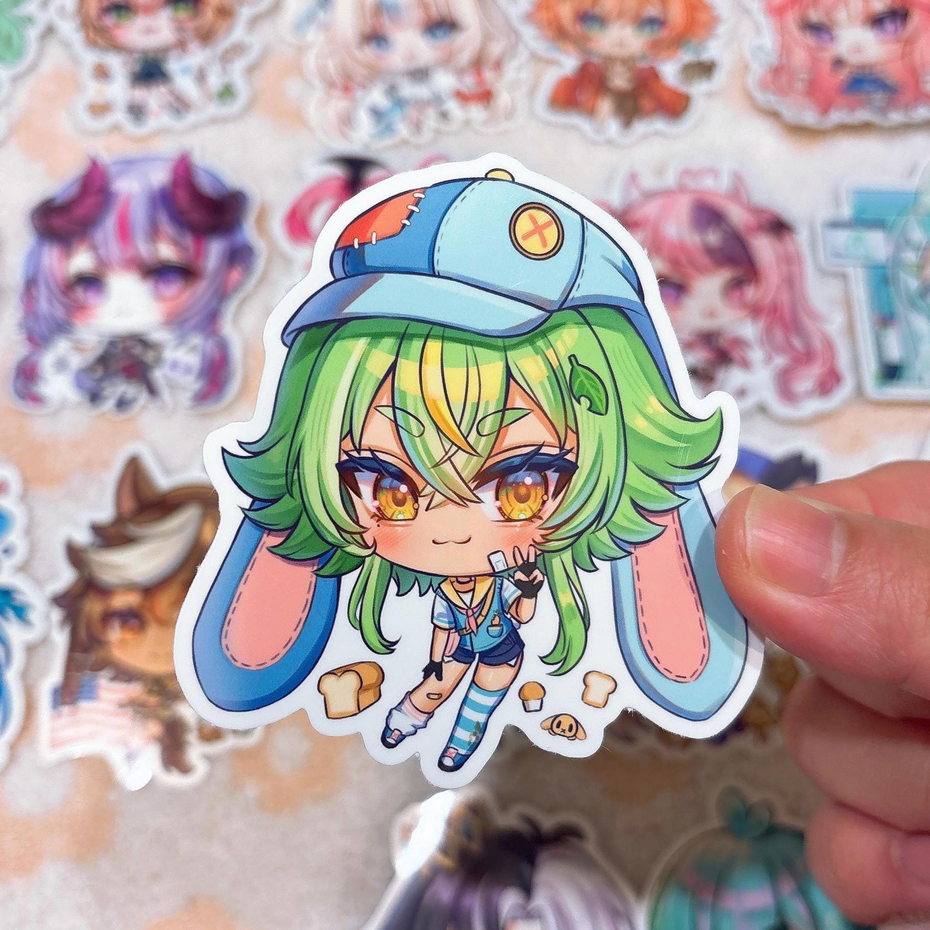 Indie Vtuber Stickers Bao Dokibird Mint Chikafuji Lisa Ironmouse Dooby ...