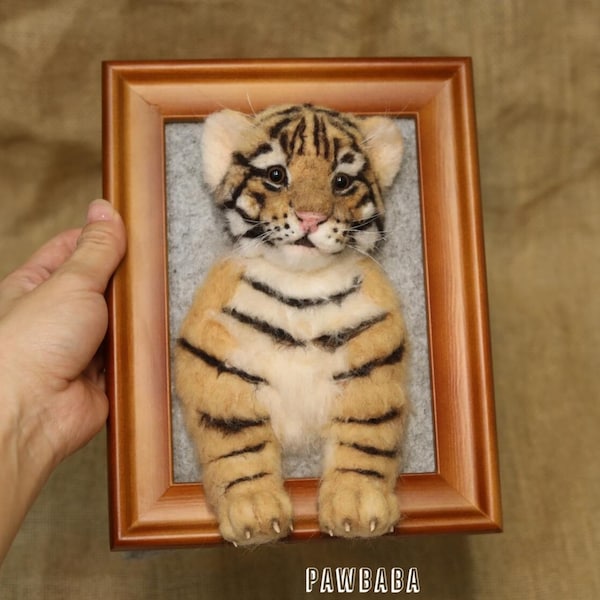 Felt Tiger - Etsy UK