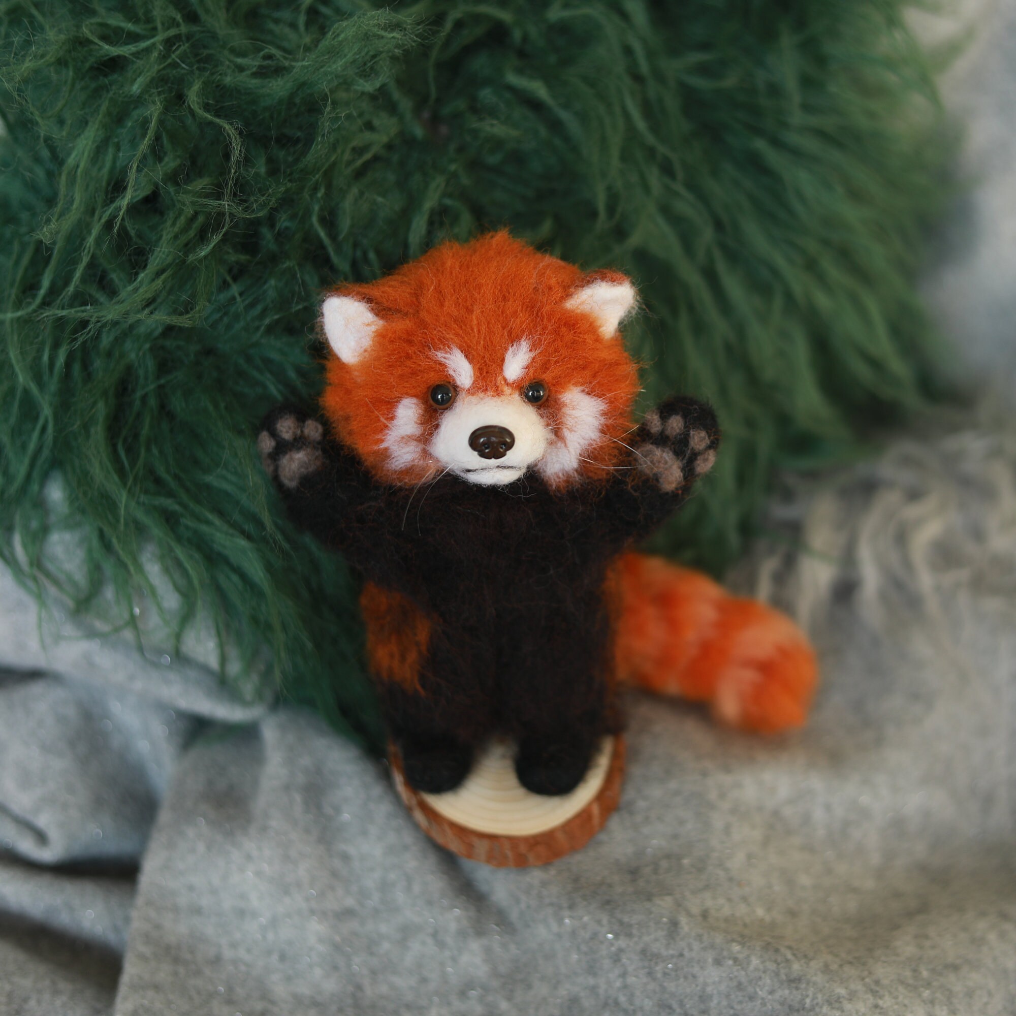 Custom Felted Red Panda Sculpture/Replica Red Panda Needle | Etsy