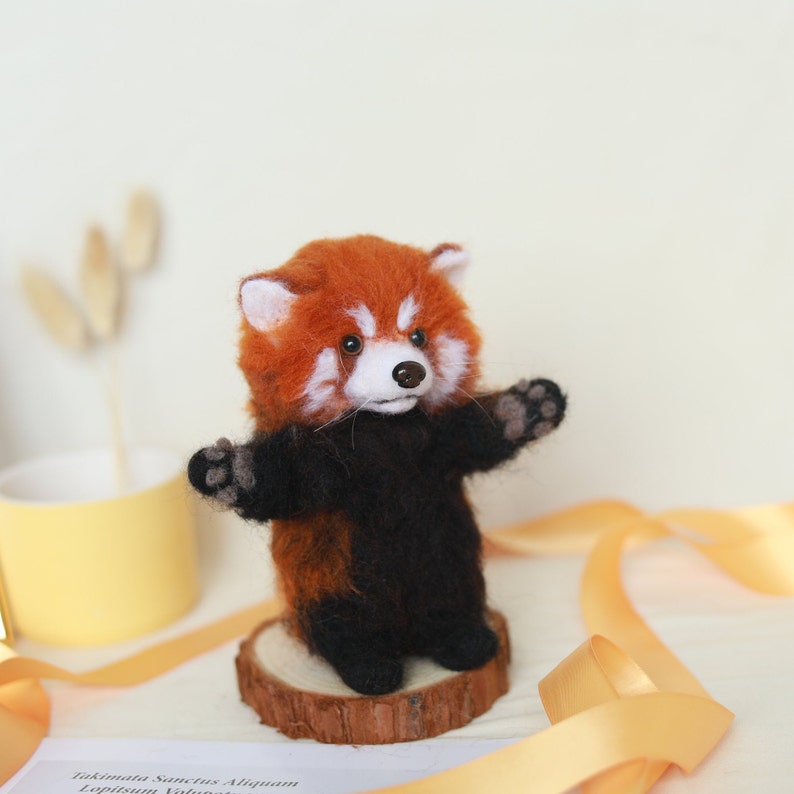 Custom Felted Red Panda Sculpture/Replica Red Panda Needle | Etsy