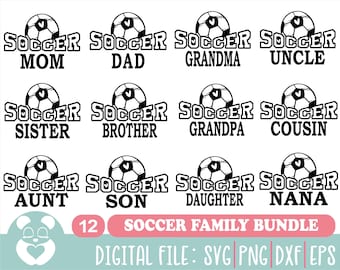 Soccer Family SVG - Etsy