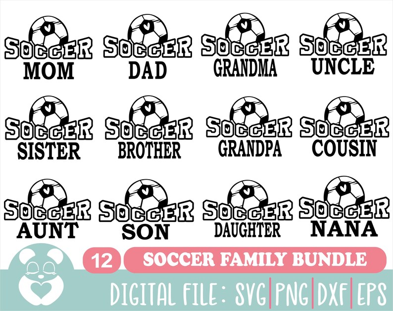 Soccer Family Svg,soccer Mom Svg Bundle,soccer Svg,soccer Shirt Svg ...