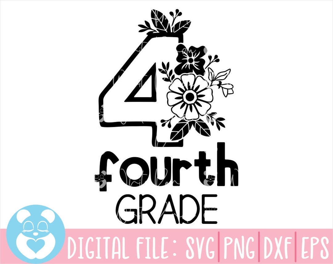 Fourth Grade Svg, 4th Grade Svg, Teacher Svg,school Svg, Back to School ...