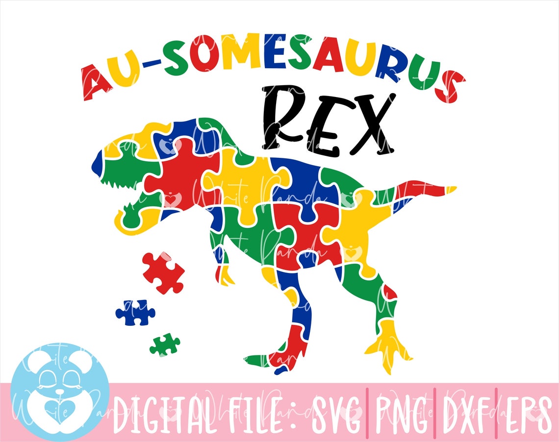 Autism Dinosaur Svg Autism Dinosaur Sublimation DesignAutism - Etsy España