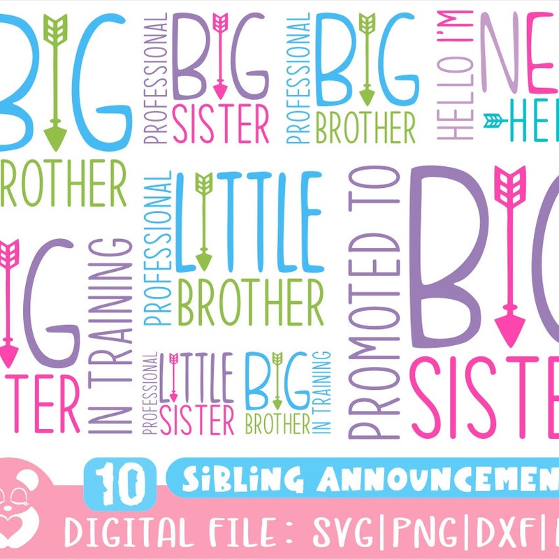 Sibling Svg - Etsy