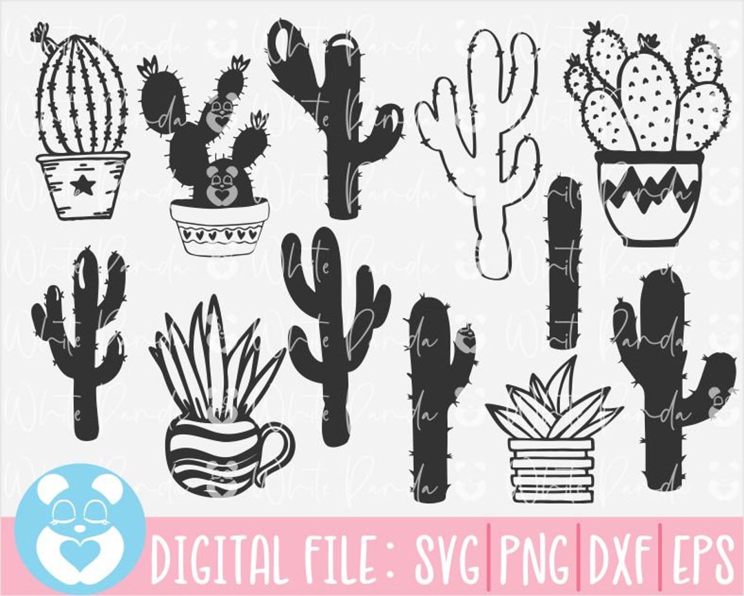 Cactus Svg Bundle,cactus Svg,succulent Svg,cacti Svg,plants Svg,cactus ...