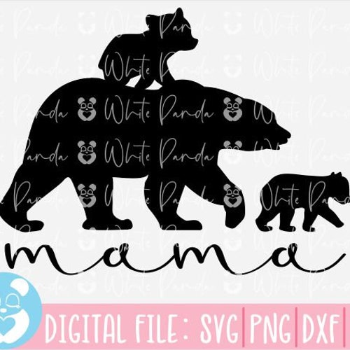 Mama Bear With Sunglasses SVG Design Mama Svg Files for - Etsy