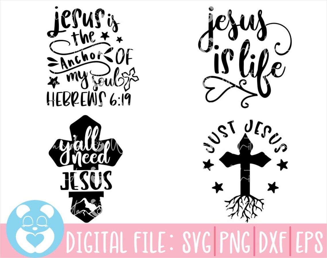 Jesus Svg Bundlejust Jesus Svgchristian Svg Bundlereligious - Etsy