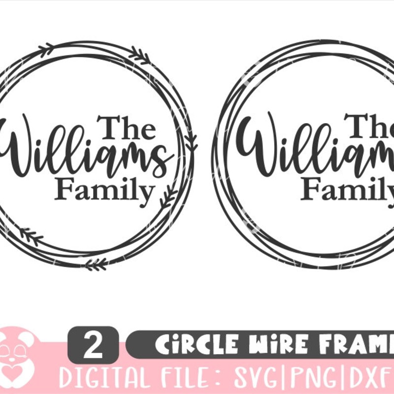 Circle Monogram Svg - Etsy