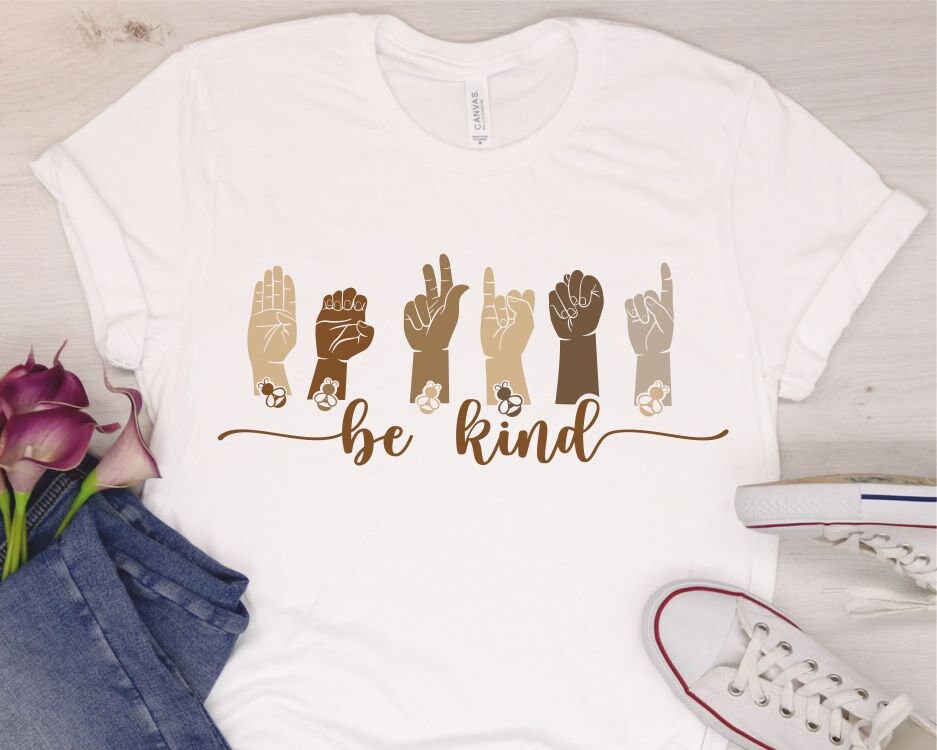 Be Kind Hand Svg Be Kind Hand Sign Language Svg Be Kind - Etsy