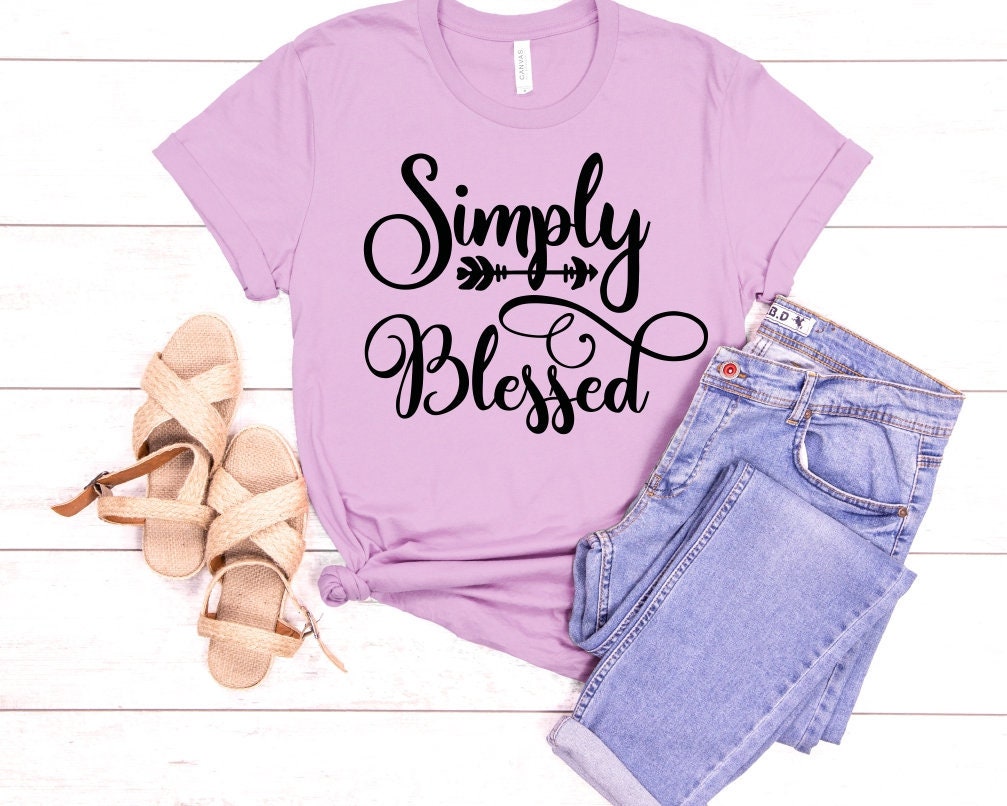 Simply Blessed Svgblessed Svgchristian Svgreligious Etsy