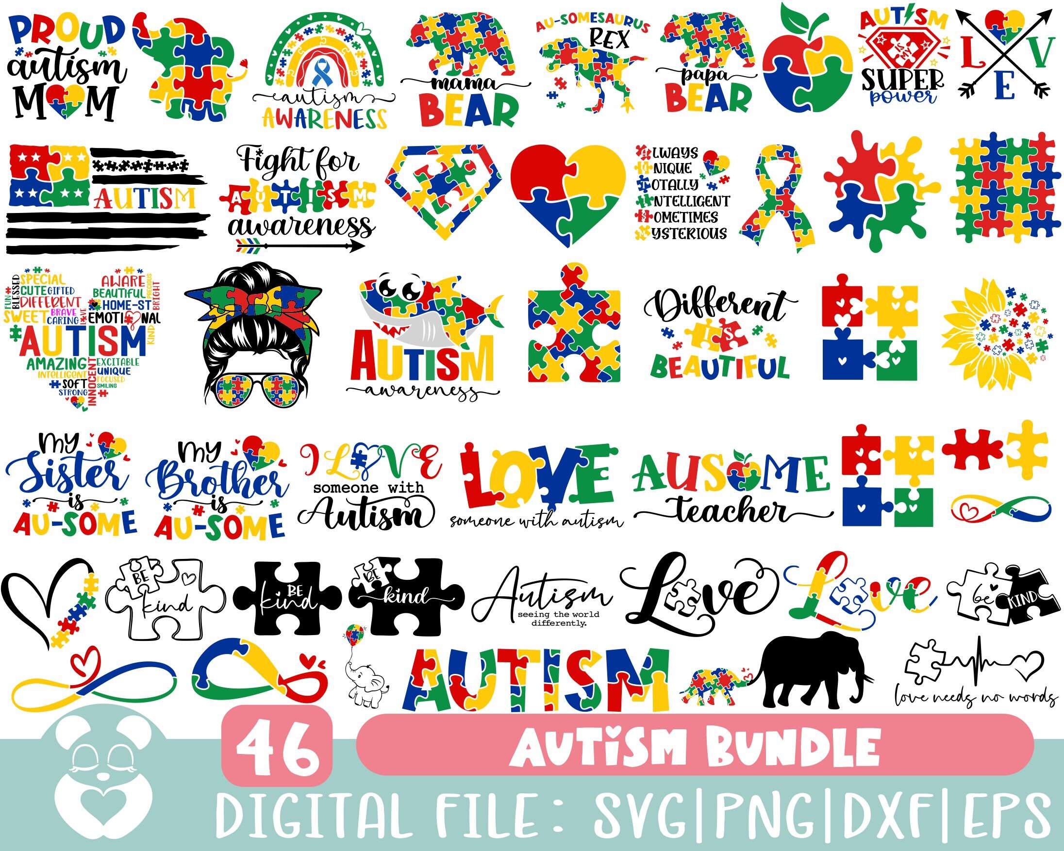 Kids Autism Awareness Svg - Etsy