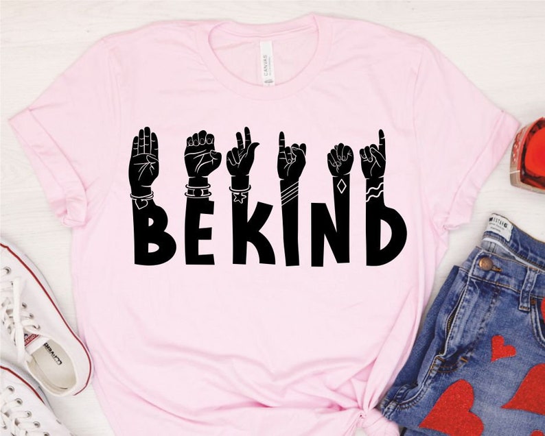 Be Kind Hand Svg Be Kind Hand Sign Language Svg Be Kind - Etsy
