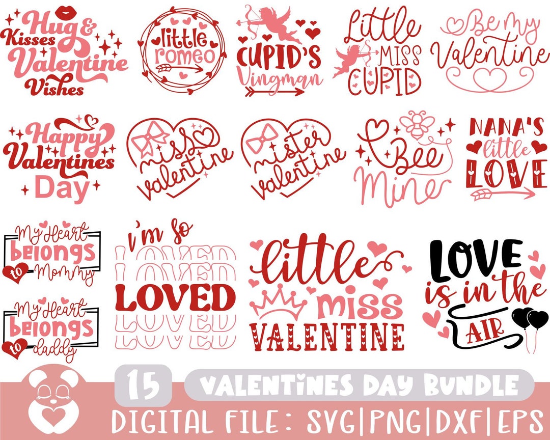 Valentines Svg Bundle,valentines Day Svg, Heart Svg,love Day Svg,cupid ...
