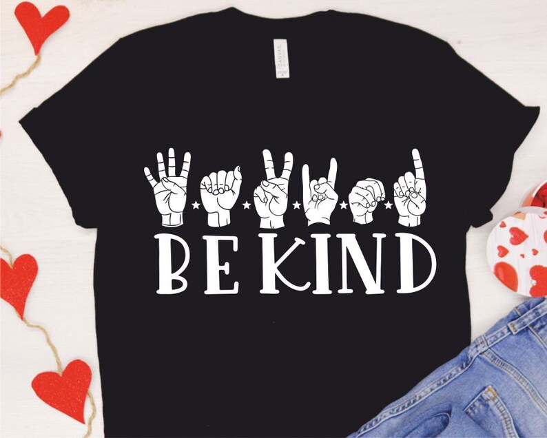 Be Kind Hand Svg Be Kind Hand Sign Language Svg Be Kind - Etsy