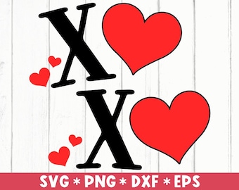 XO Svg File Heart SVG File Grunge Heart Sign Svg Happy Home Decor ...