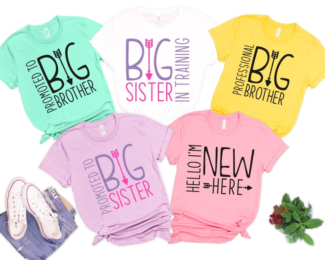 Sibling Announcement Bundle svg Sibling Svg Brother Svg | Etsy