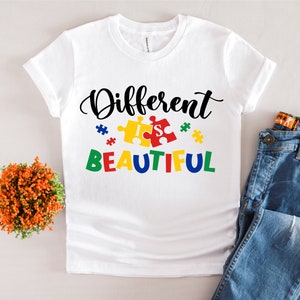 Autism Different is Beautiful Svg File, Autism Svg, Autism Awareness ...