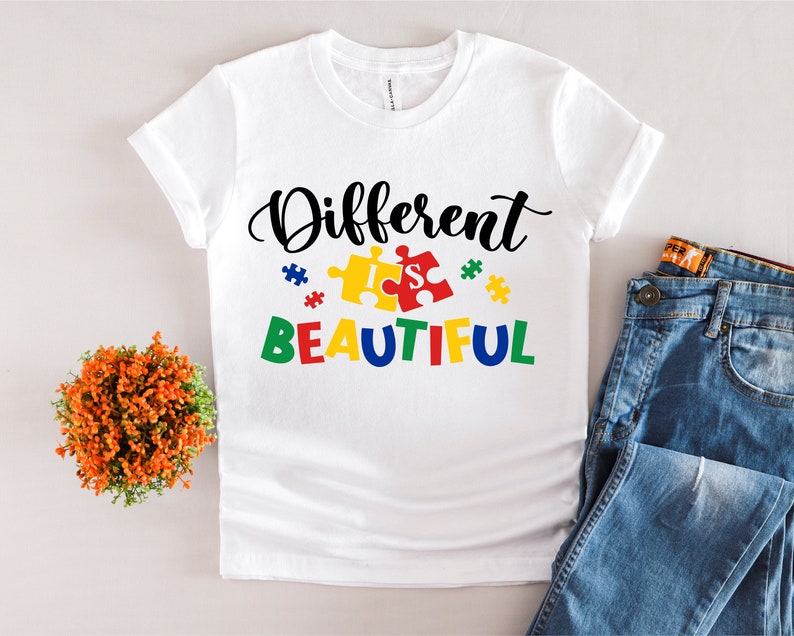 Autism Different is Beautiful Svg File, Autism Svg, Autism Awareness ...