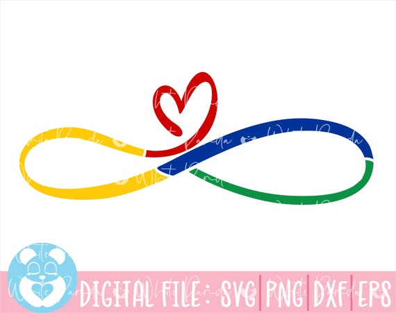 Infinity Autism Love Acceptance Svg Autism Heart Puzzle Svg | Etsy