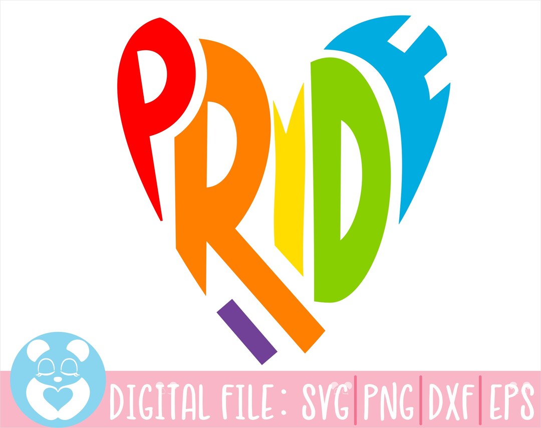 Pride Svg, Gay Pride Svg, LGBT Pride Svg, Heart Svg, Gay Heart Svg ...