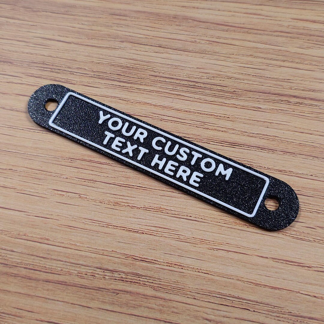 Customizable Flexible Plastic Labels - Placard Shape - for Securing ...