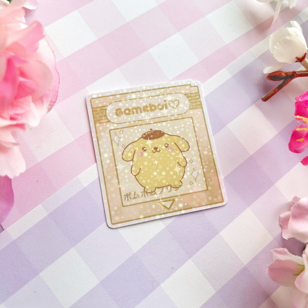 Gameboi Cart Purin Dog Holographic Vinyl Stickers Pastel Video Game ...
