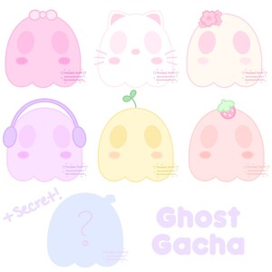 Ghost Gacha Charms Mystery Bag Acrylic Charm Gasha Gacha Gashapon ...