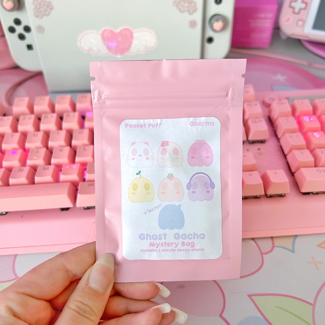 Ghost Gacha Charms Mystery Bag Acrylic Charm Gasha Gacha Gashapon ...