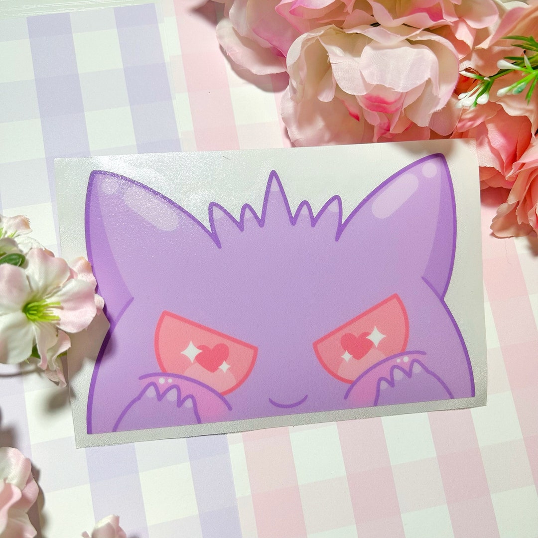 Gengar Peeker - Car Decal Peeker Sticker Uv Outdoor Waterproof Car ...