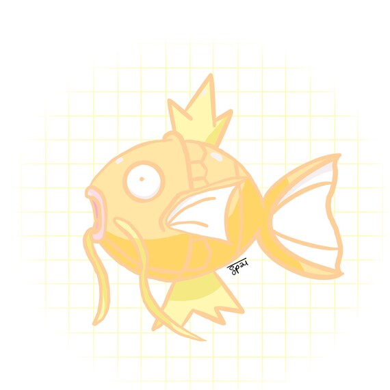 Stickers, Labels & Tags Paper Magikarp • Pastel Kawaii Glossy Vinyl ...