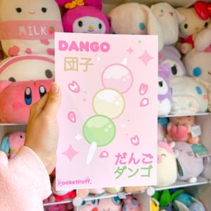 Dango Poster - Cute Kawaii Pastel Print Wall Decor Matte Satin Japanese ...