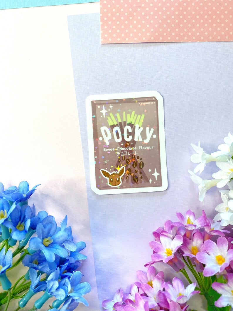 Holo Eeveelutions Pocky Vinyl Stickers Mon Pocky Asian - Etsy