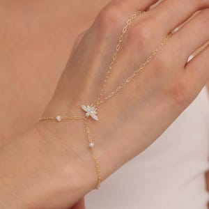 Hand Chain , Bezel Hand Accessories , Finger Bracelet , 925 Sterling ...