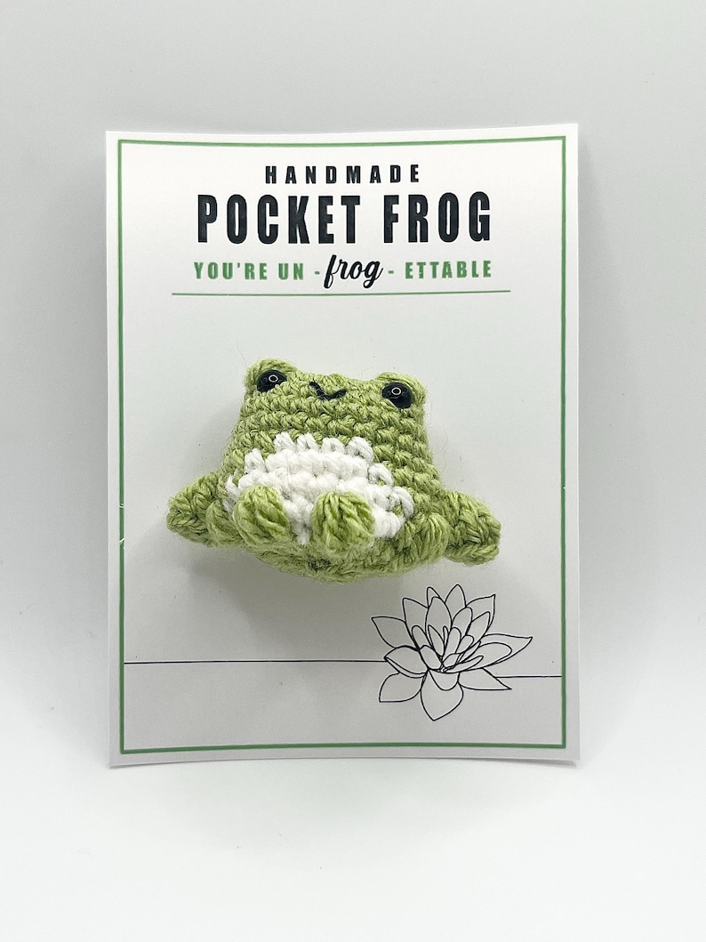 Handmade Pocket Frog - Etsy