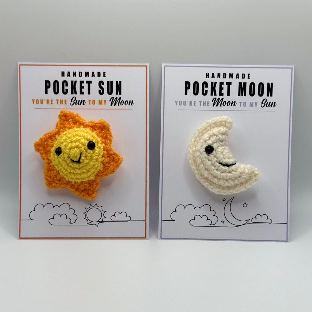 Handmade Pocket Moon and Sun Bundle - Etsy