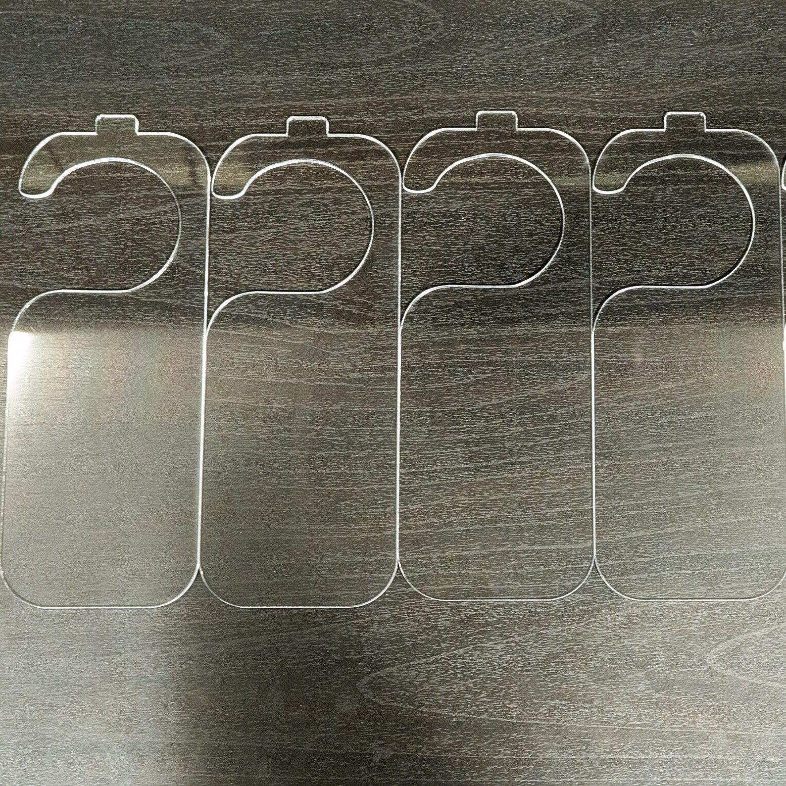 6 Blank Acrylic Hangers Plain Clear Acrylic Clothes Dividers - Etsy