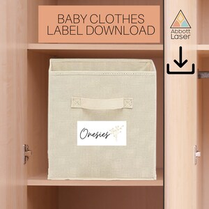 Printable Baby Clothes Labels for Organizing - Set of 6 Designs - Etsy
