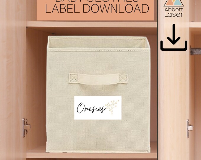 Printable Baby Clothes Labels for Organizing - Set of 6 Designs - Etsy