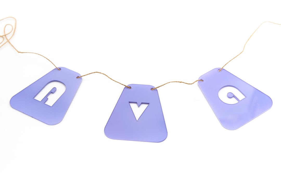 Acrylic Groovy Name Banner, Funky Trap Name Garland, Hand-painted - Etsy