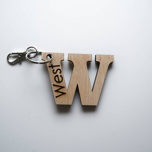 Personalized Name Keychain, Custom Name Keychain, Wood Keychain, Name ...