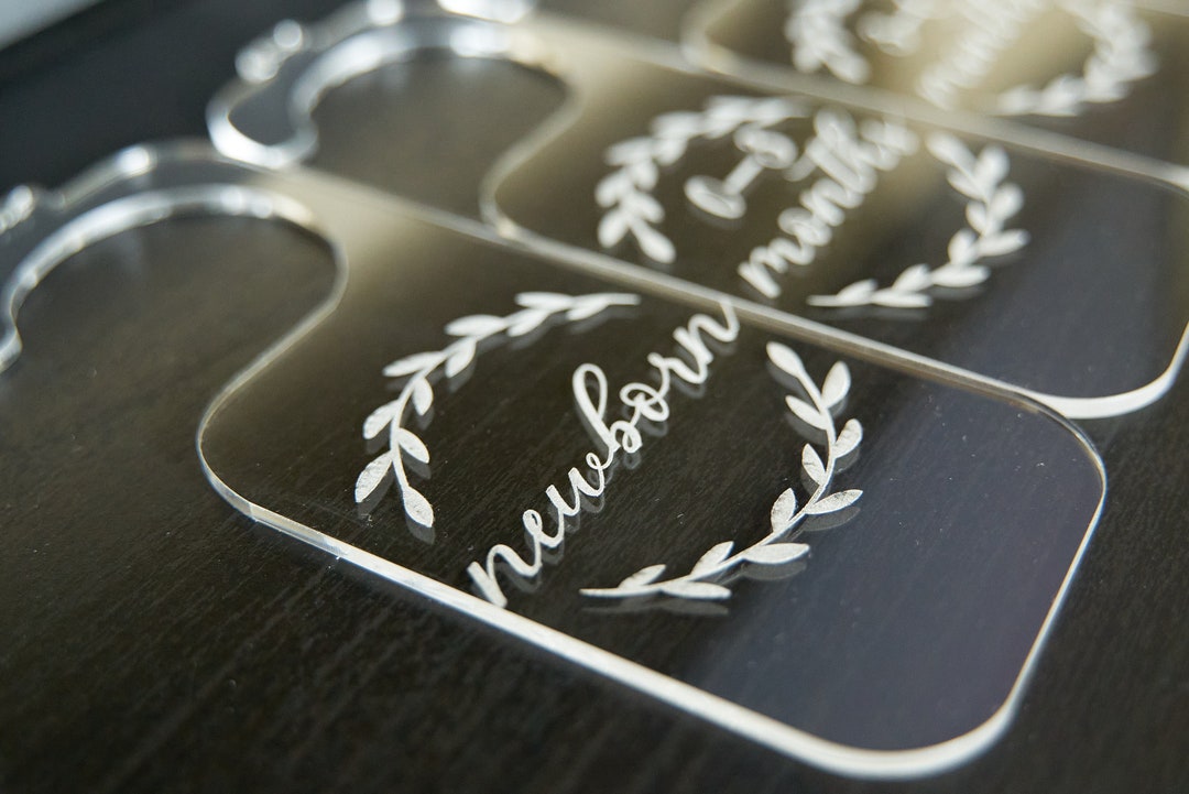 Custom Acrylic Name Hangers, Personalized Clothes Dividers, Closet ...