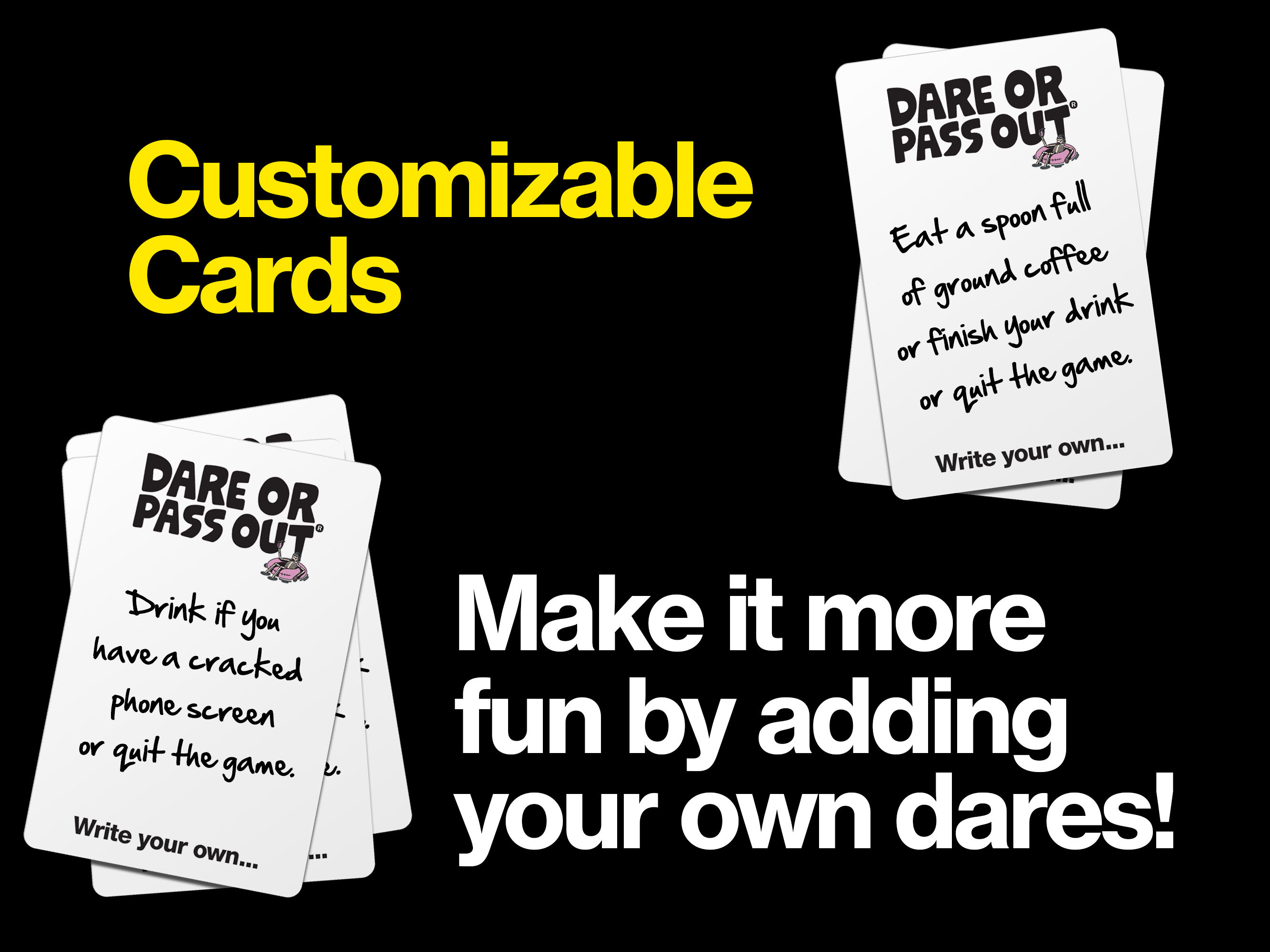 Dare or Pass Out Adult Drinking Game | Printable Party Game | Play Over ...